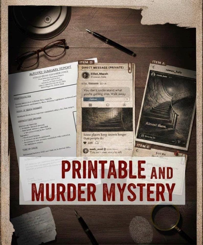 Murder Mystery Case File | Blackshore Lighthouse Investigation ...