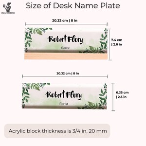Desk Name Plate Acrylic Custom Desk Name Sign Personalized Gift Acrylic ...