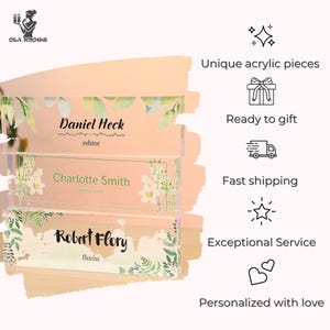 New Job Gift Custom Desk Name Plaque Minimalist Office Sign for Admin ...