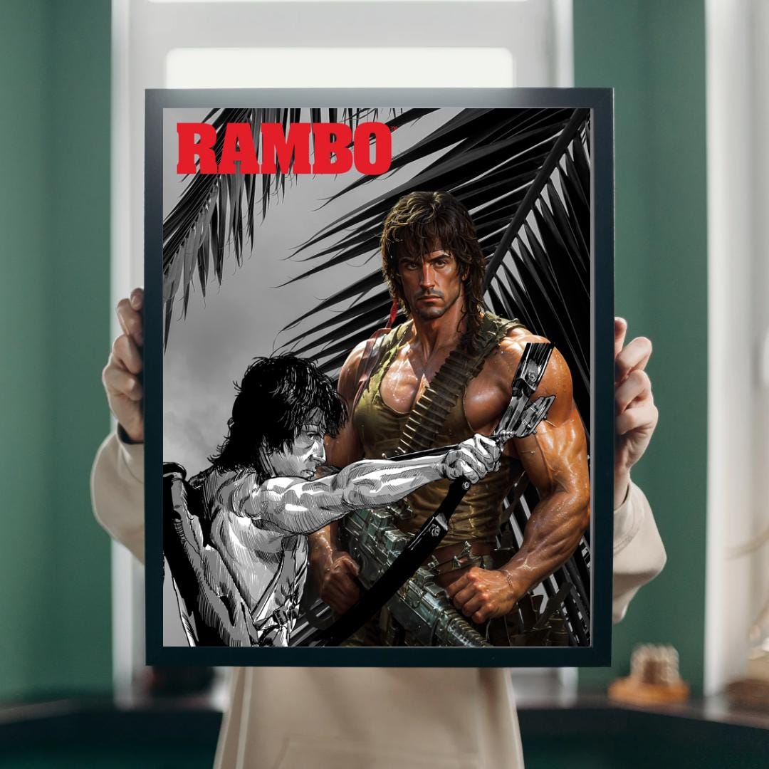 A3 Printable (digital) “rambo” Poster Available to Download and Print ...