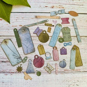 Junk Journal Kit, Scrapbooking Embellishment Kits, Specimen Slide ...