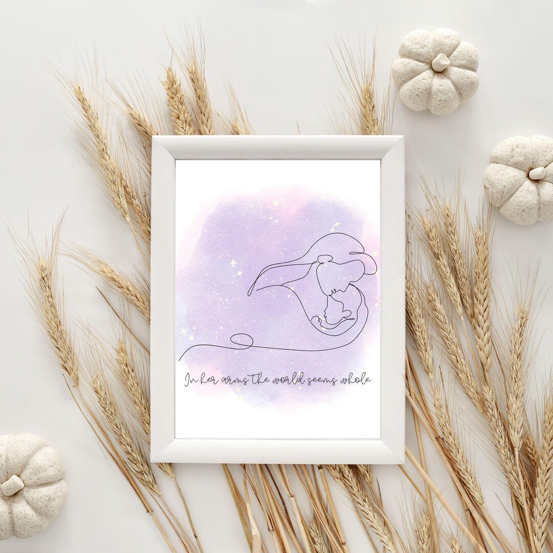 Mother and Child Art, Line Art, Family Print, Line Drawing, Gifts for ...