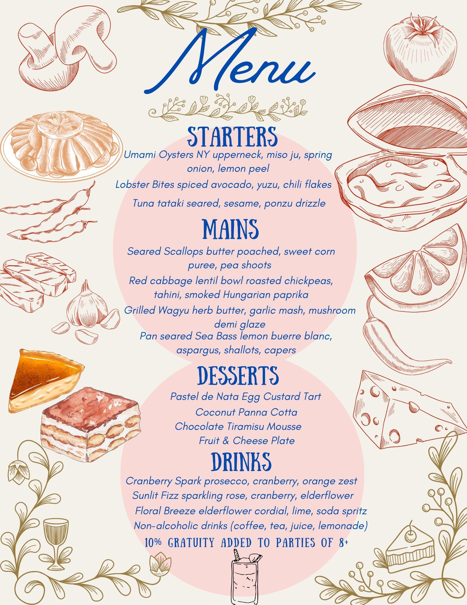 Editable Restaurant Menu, Editable Food Truck, Menu Bundle, Restaurant ...