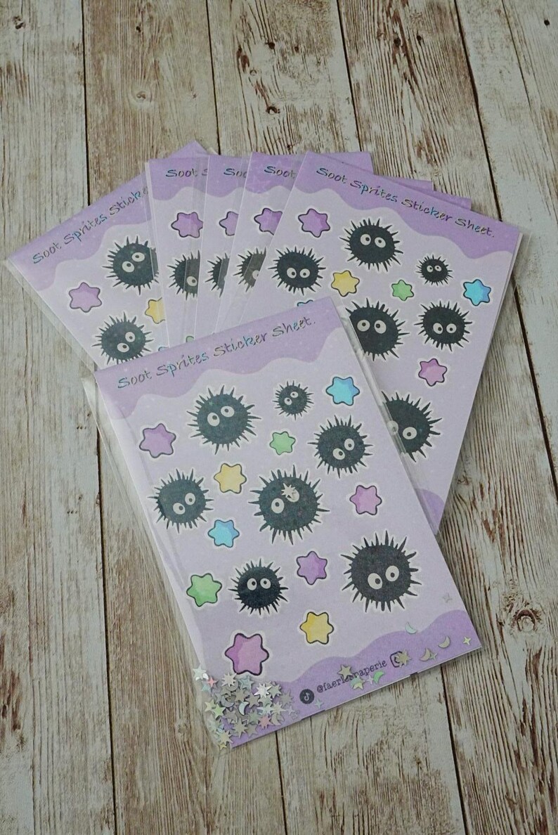 Soot Sprites Sticker Sheet - Etsy