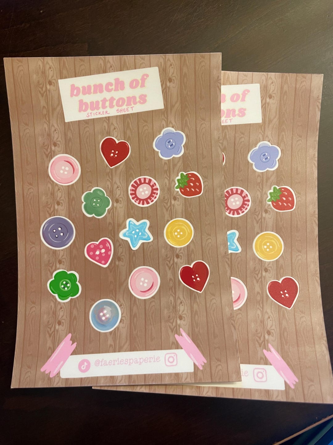 Bunch of Buttons Sticker Sheet - Etsy