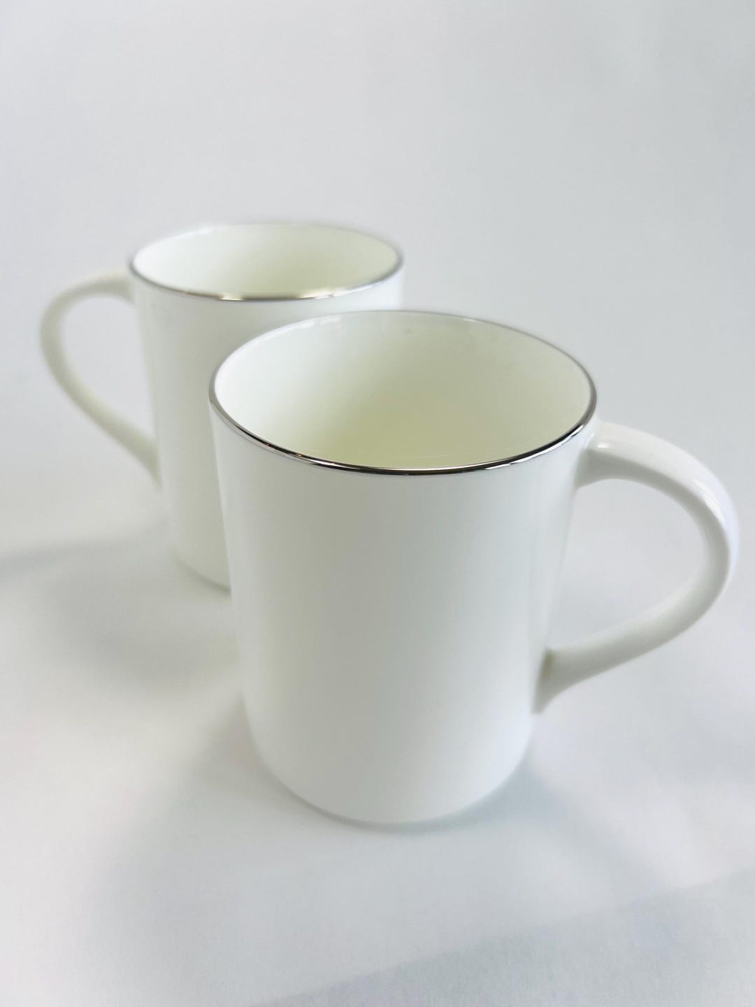 Mikasa Couture Platinum Bone China Mugs (set of 2) - Etsy