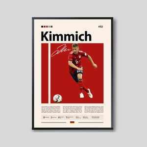 Joshua Kimmich Poster, Bayern Munich Poster, Soccer Gifts, Sports ...