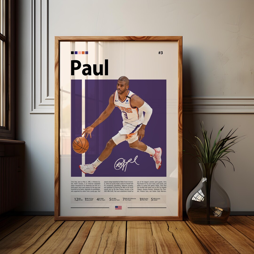 Chris Paul Poster, L.A. Clippers Poster, NBA Poster, Sports Poster, Mid ...