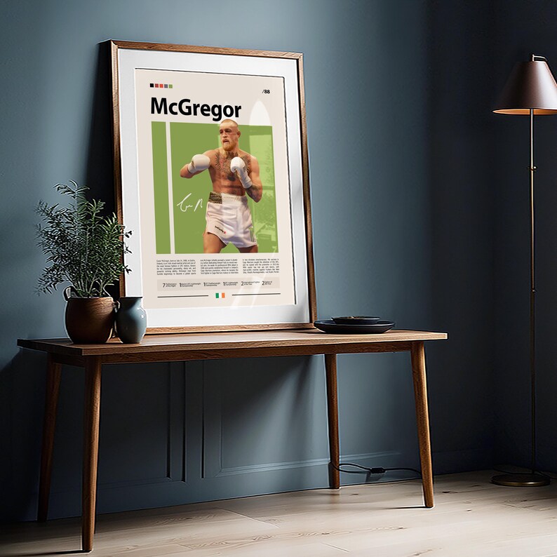 Conor Mcgregor Poster, MMA Poster, Boxing Poster, Sports Poster, Mid ...