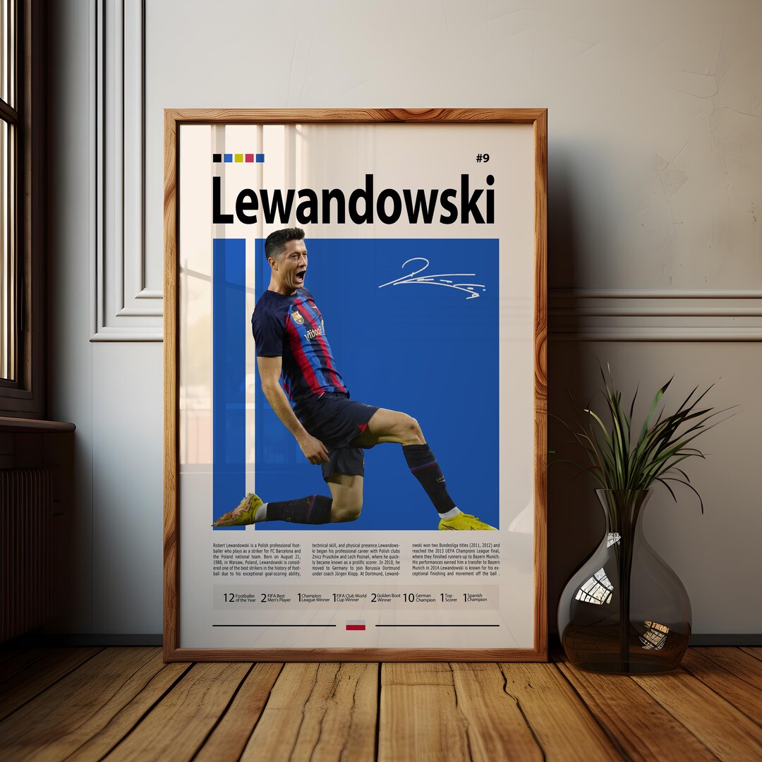 Robert Lewandowski Legendary Striker FC Barcelona Bayern Munich ...