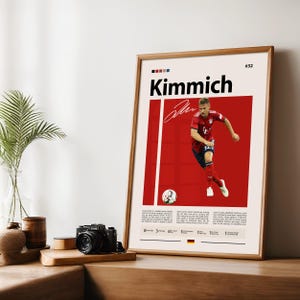 Joshua Kimmich Poster, Bayern Munich Poster, Soccer Gifts, Sports ...