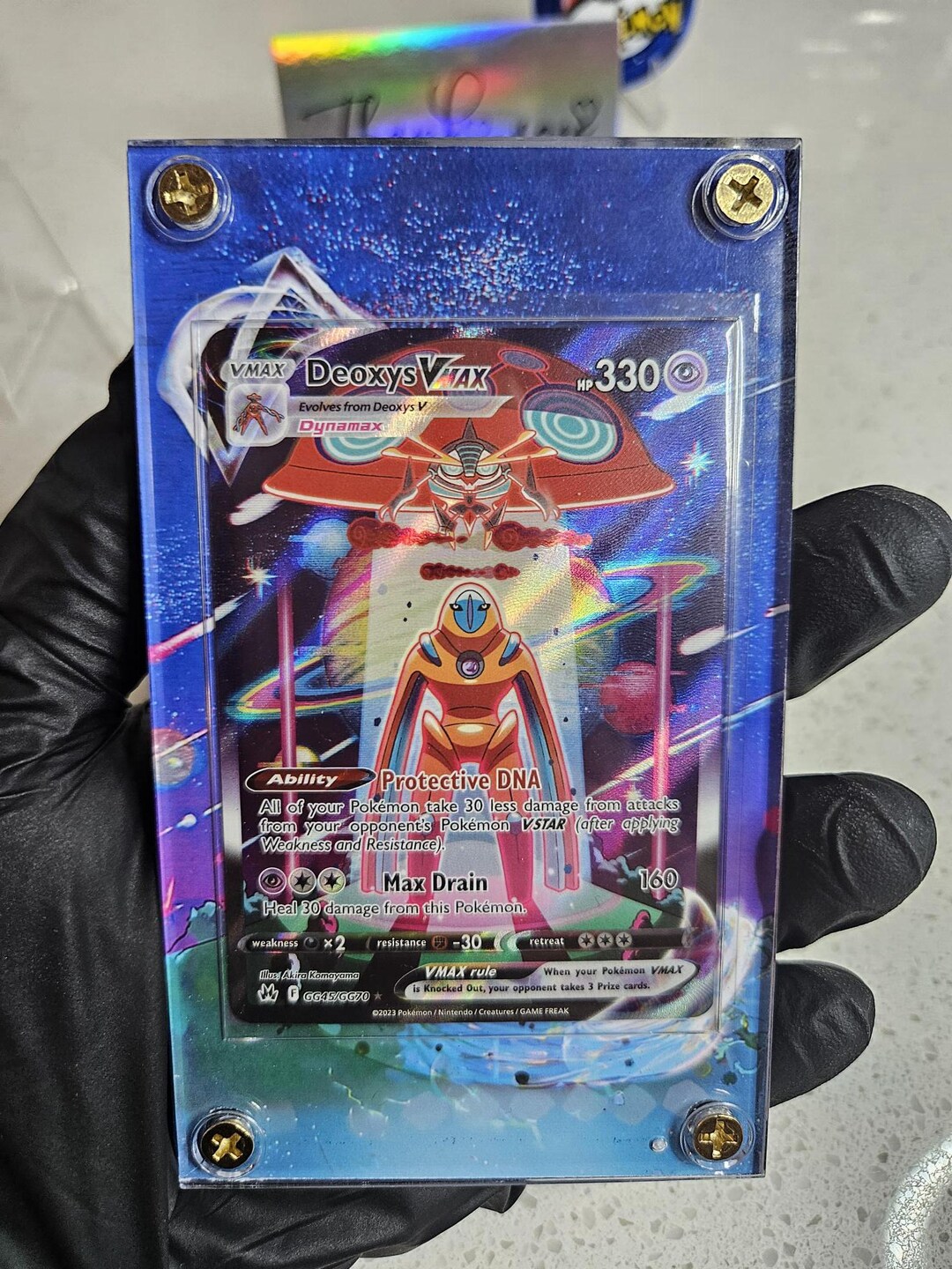 Pokemon Extended Art | Deoxys VMAX GG45 - Etsy