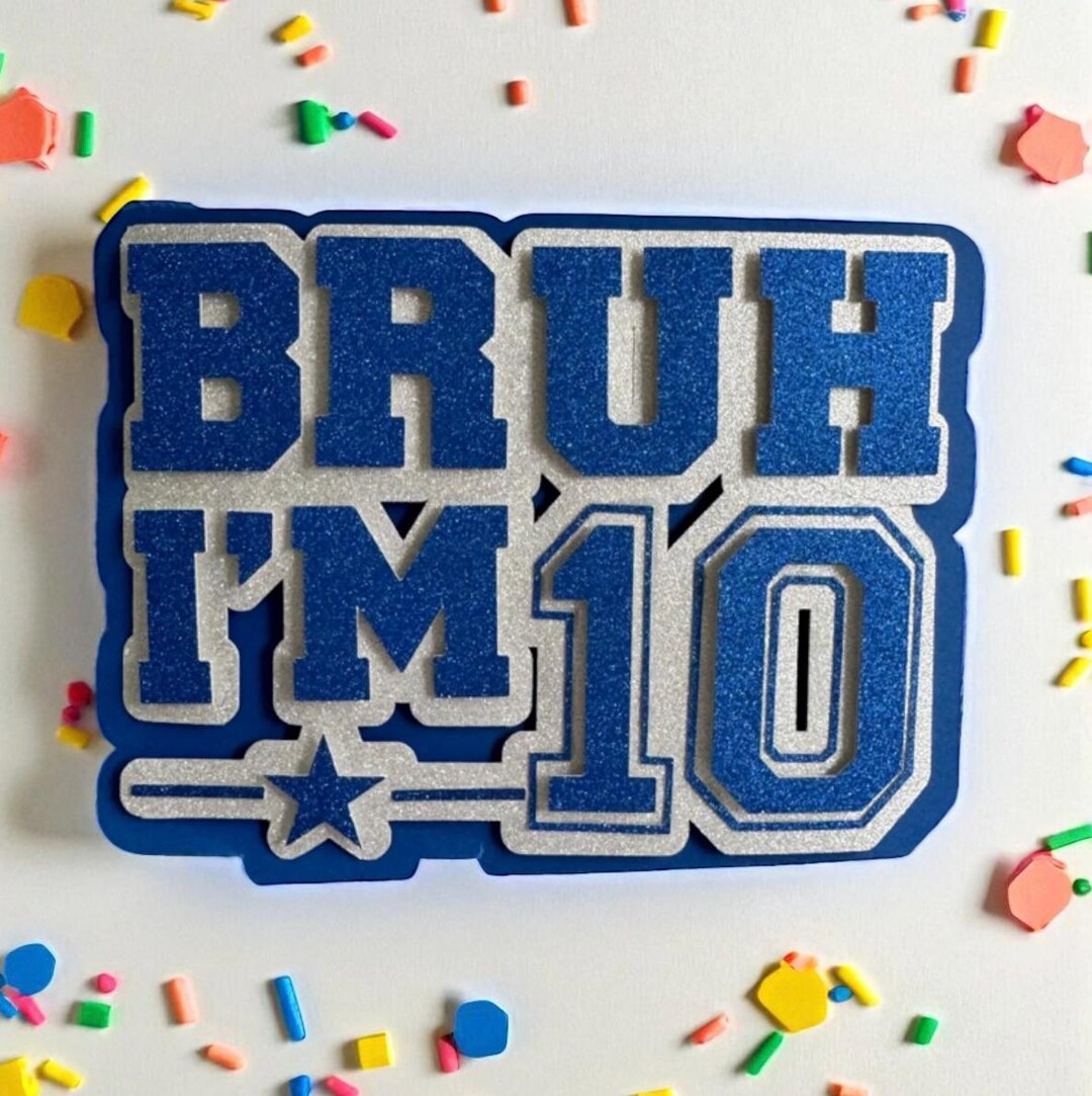 Bruh Birthday Cake Topper, Gamer Party Decoration - Etsy