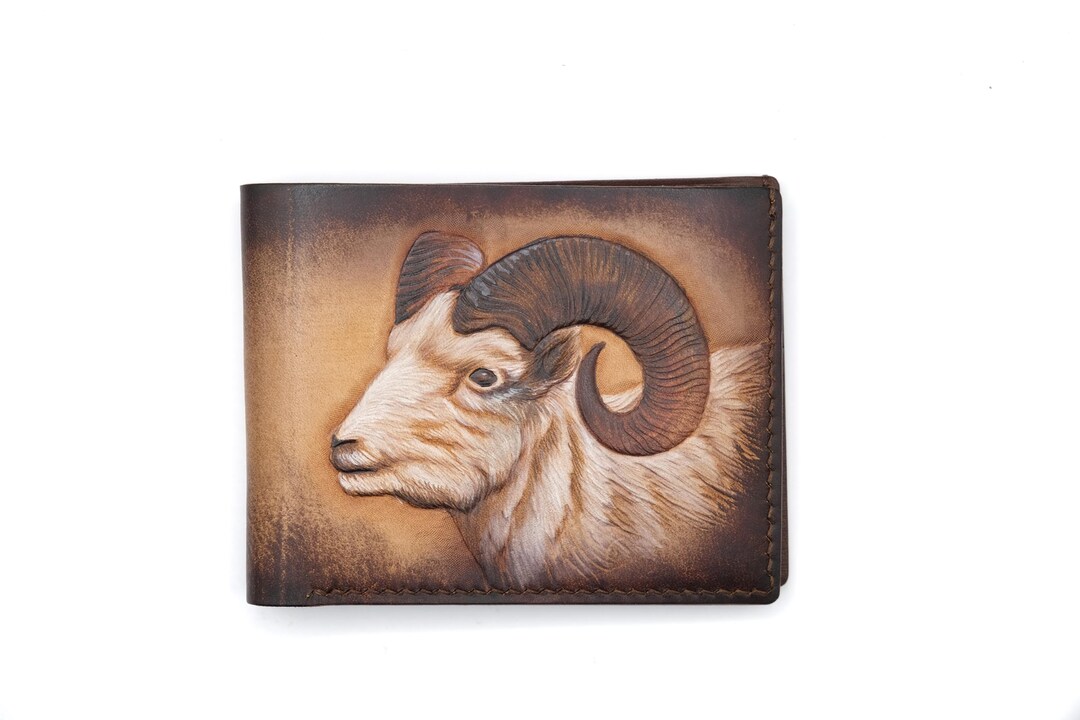 Alohaleather Goat Hand-carved Leather Wallet – Handmade Wallet ...