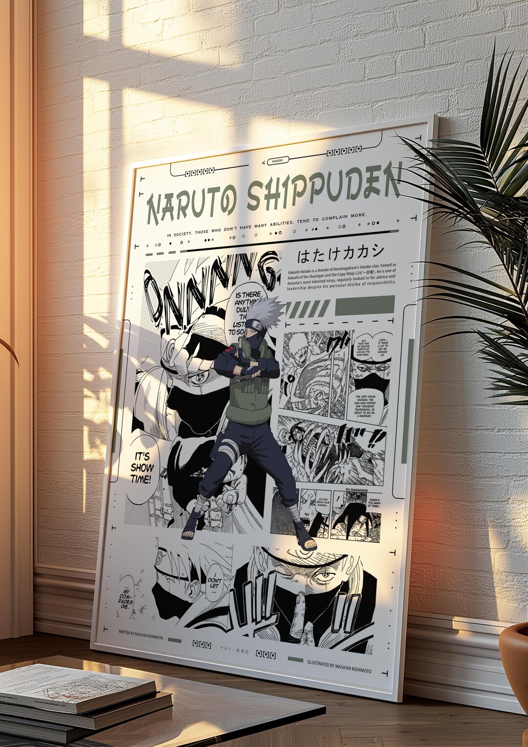 Naruto Shippuden Anime Poster - Kakashi Hatake Poster - Naruto Manga ...