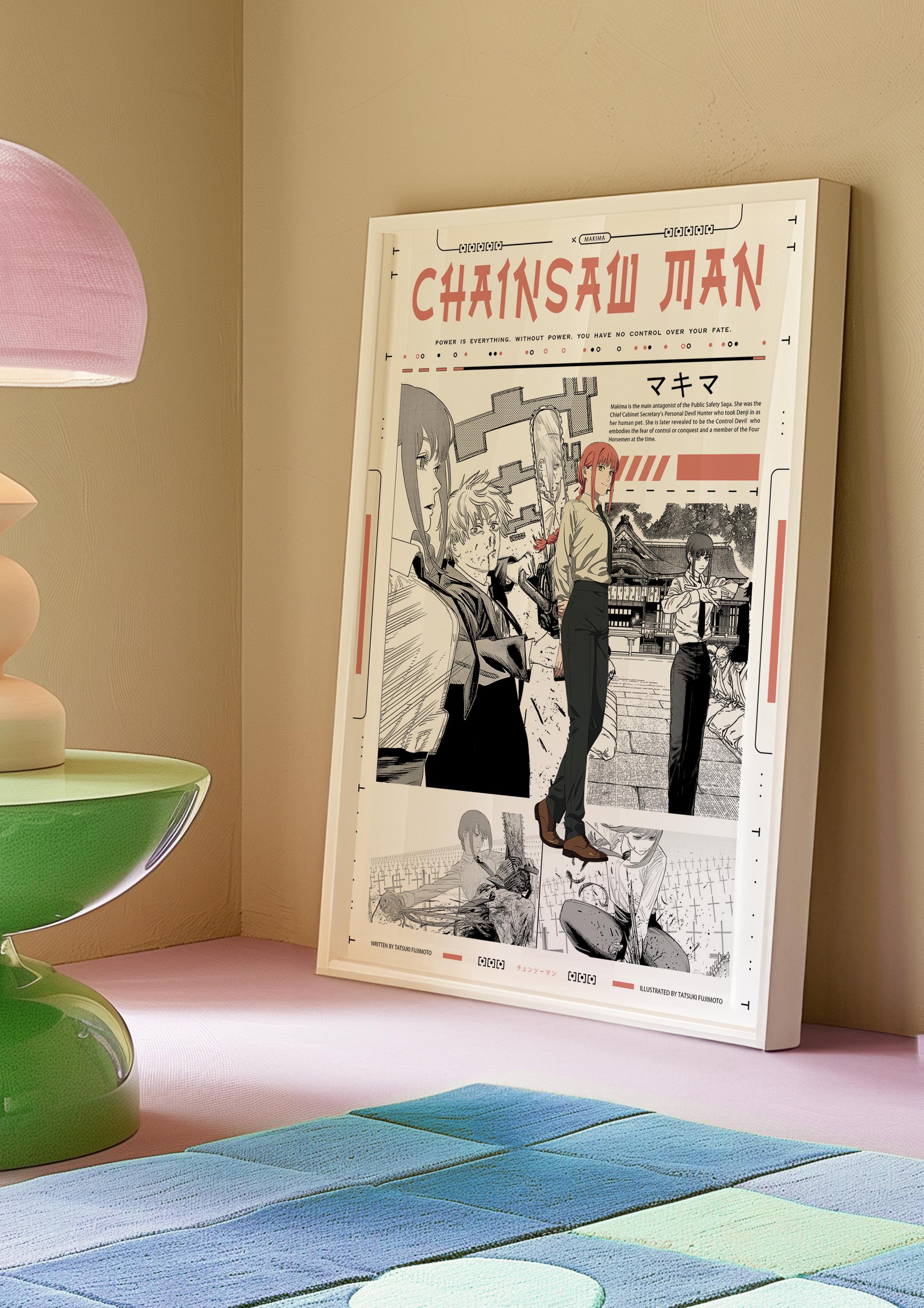 Chainsaw Man Anime Poster - Makima Poster - Curated Manga Panels ...