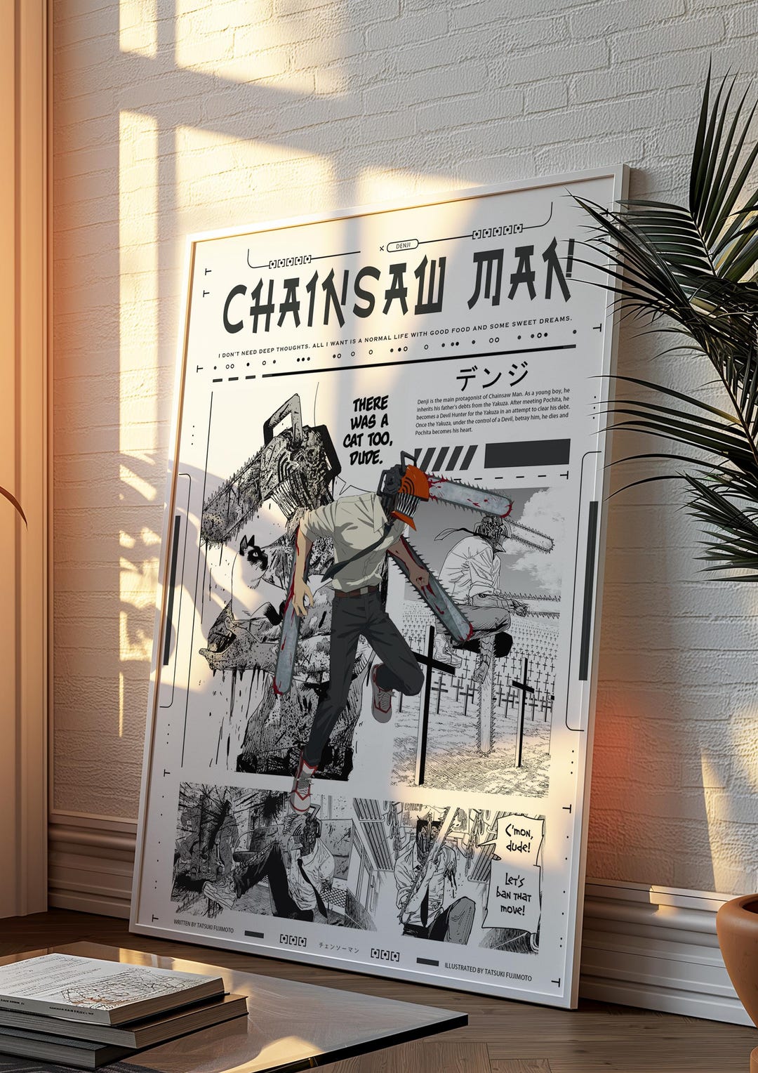 Chainsaw Man Anime Poster - Denji Poster - Curated Manga Panels ...