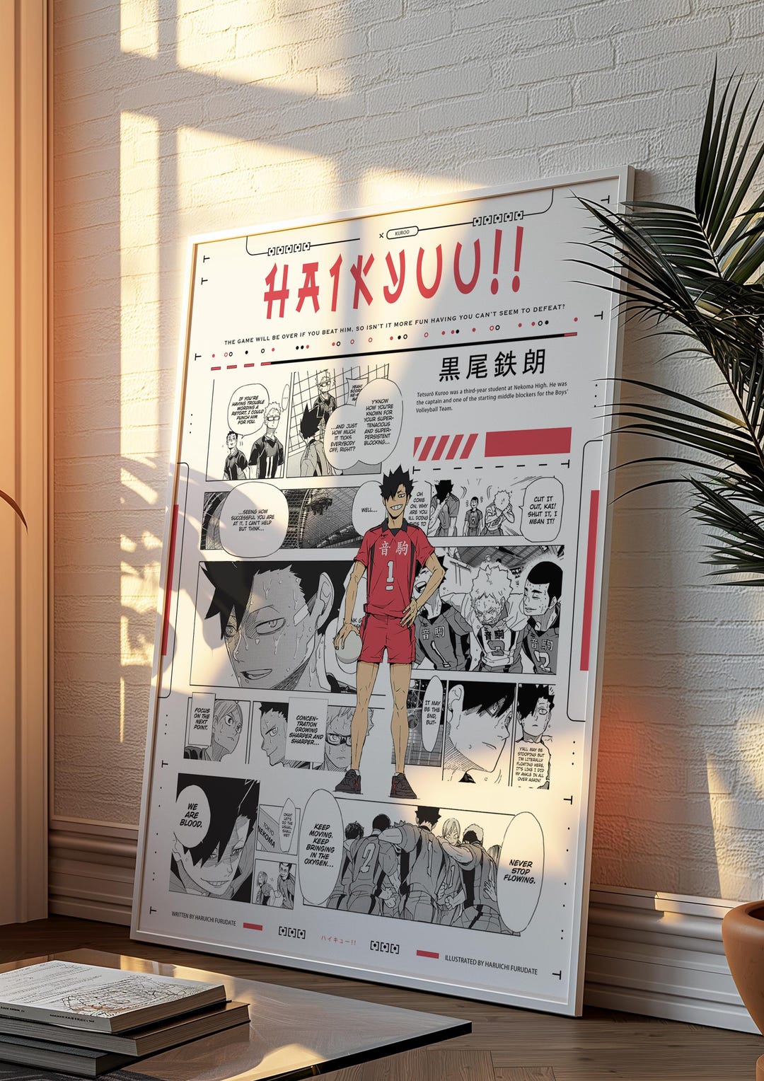 Haikyuu Anime Poster - Tetsuro Kuroo Poster : Nekoma High - Japanese ...