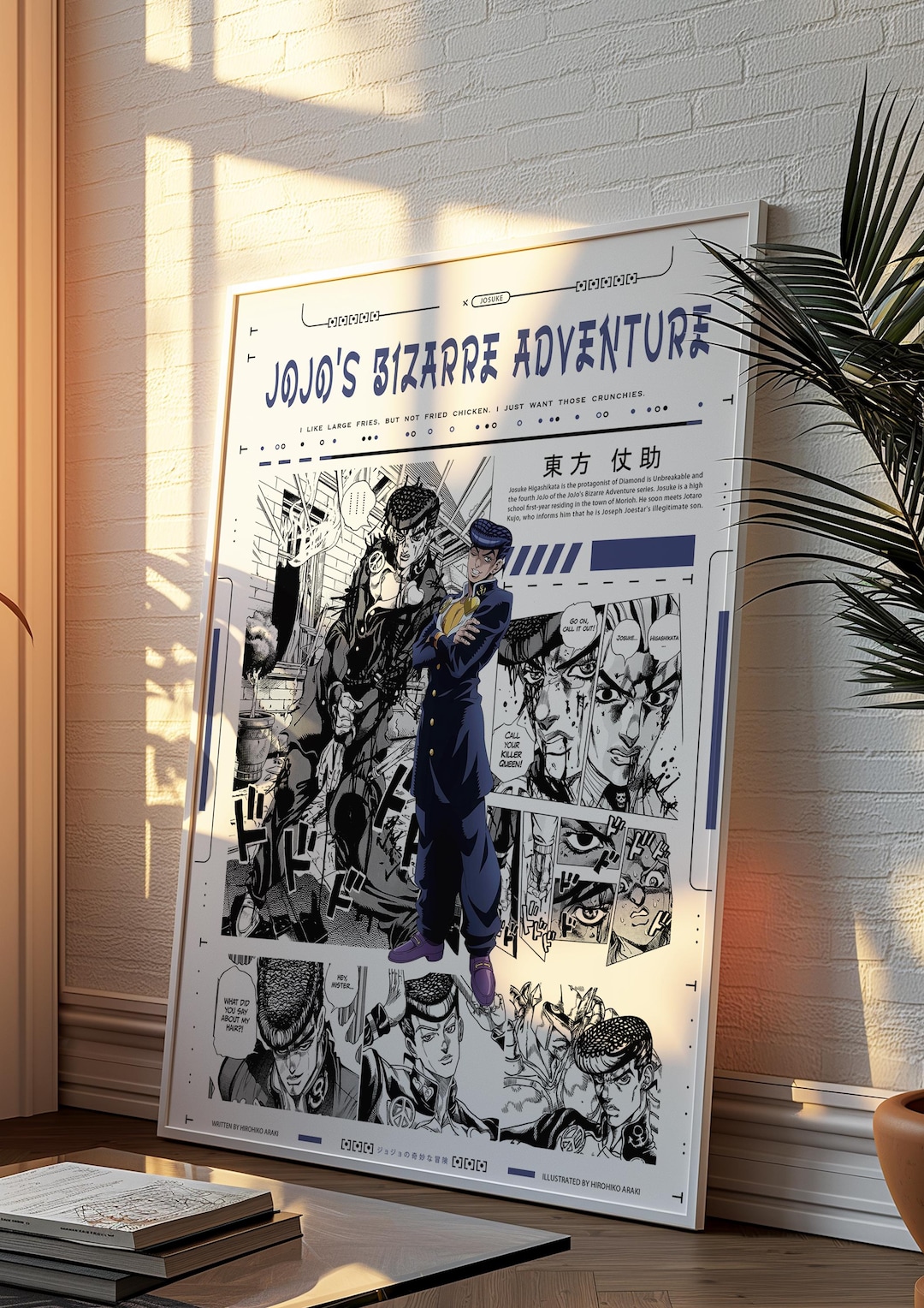 Jojo’s Bizarre Adventure Poster - Josuke Higashikata - Jojo Bizarre ...