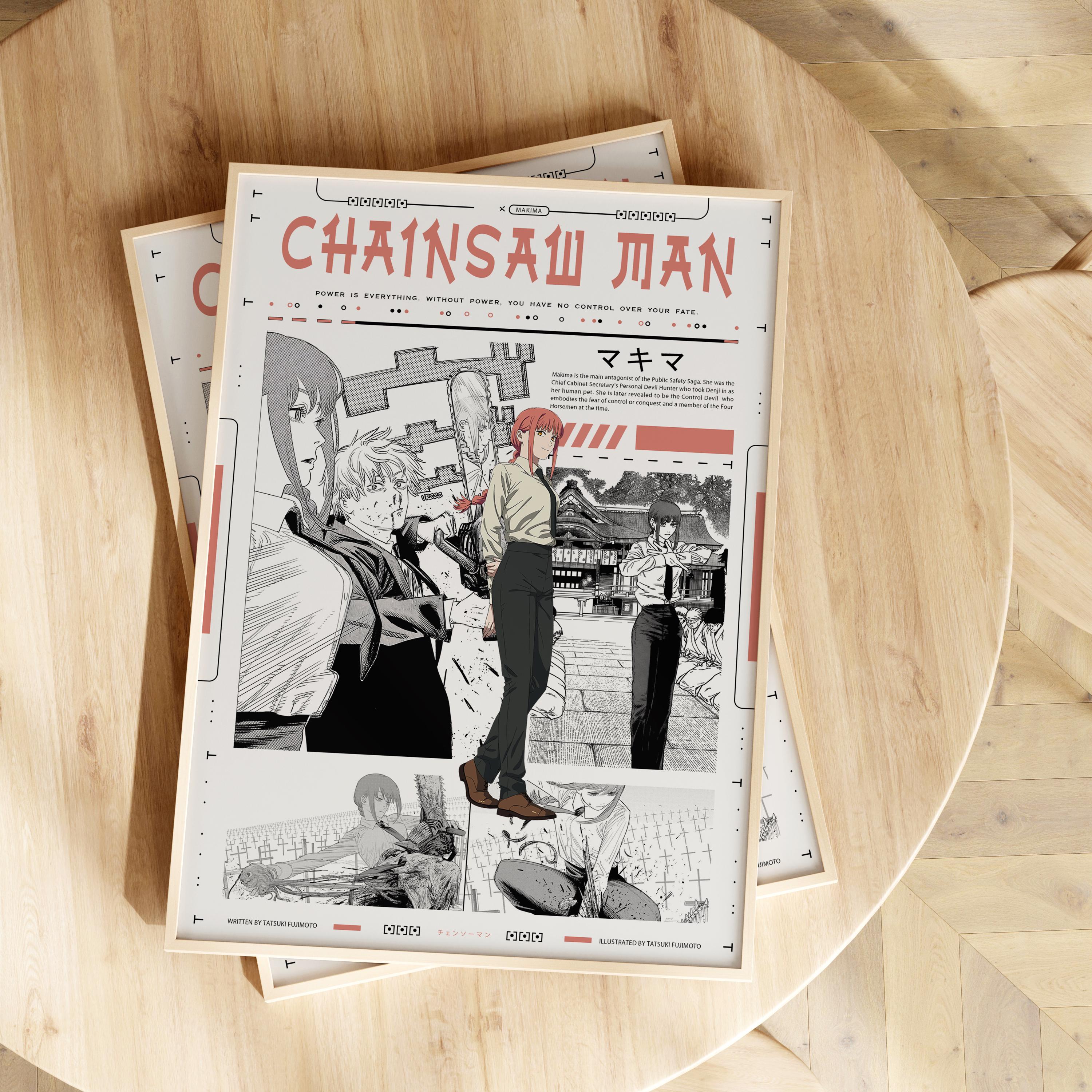 Chainsaw Man Anime Poster - Makima Poster - Curated Manga Panels ...