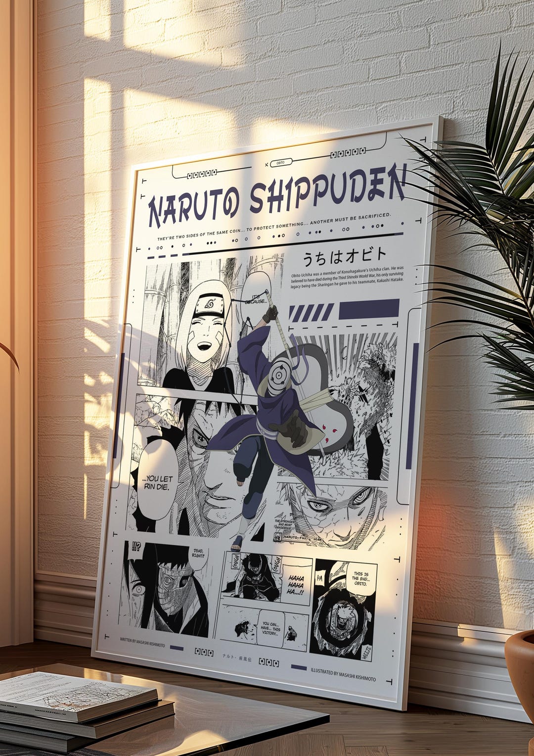 Naruto Shippuden Anime Poster - Obito Uchiha Poster - Naruto Manga ...