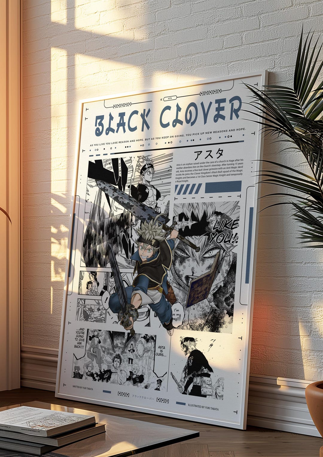 Black Clover Anime Poster - Asta Poster - Black Clover Manga Poster ...