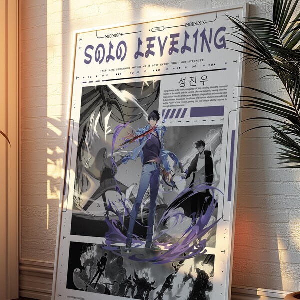 Solo Leveling Wall Poster - Etsy