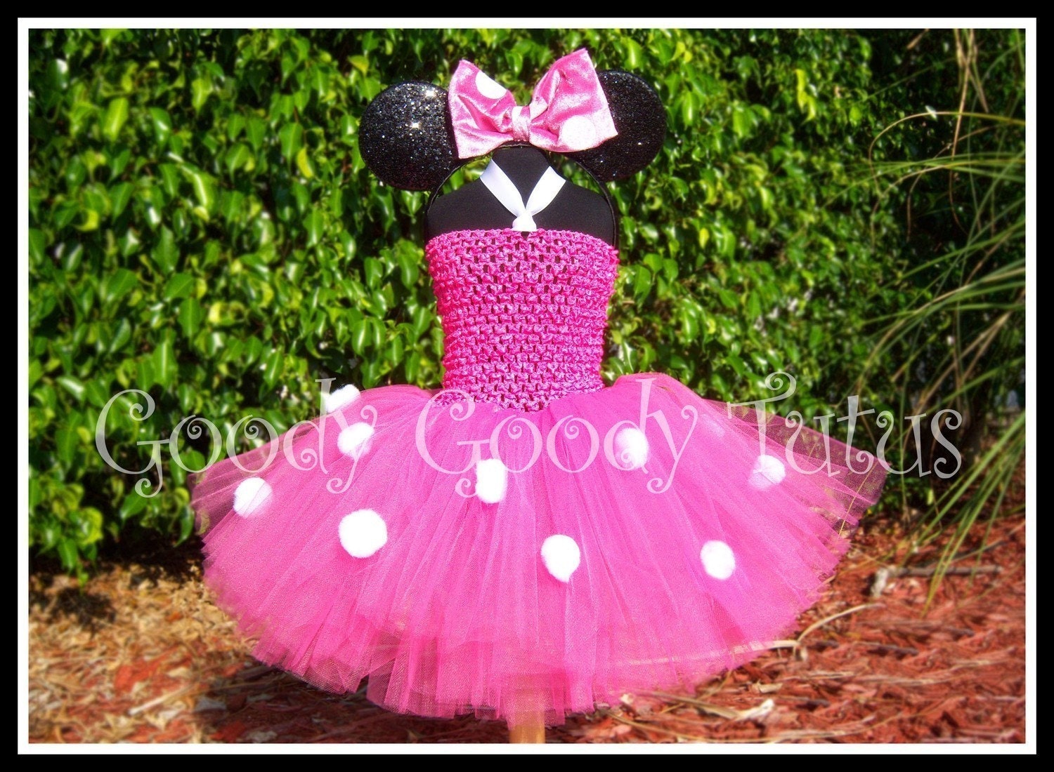 LITTLE MISS MINNIE Pink Crocheted Tutu Dress and Mouse Ears - Etsy