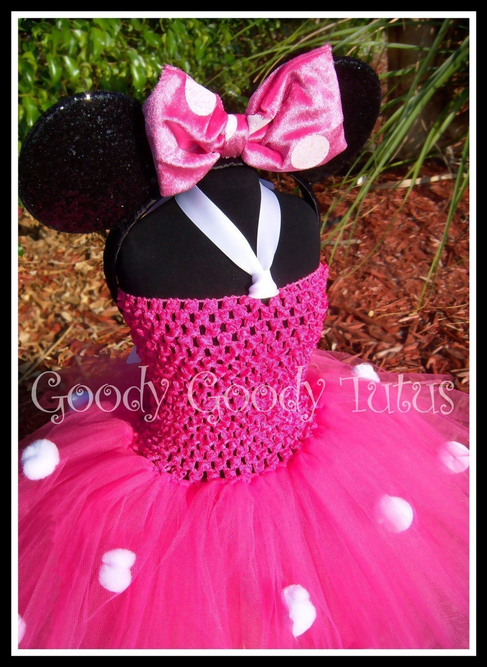 LITTLE MISS MINNIE Pink Crocheted Tutu Dress and Mouse Ears - Etsy