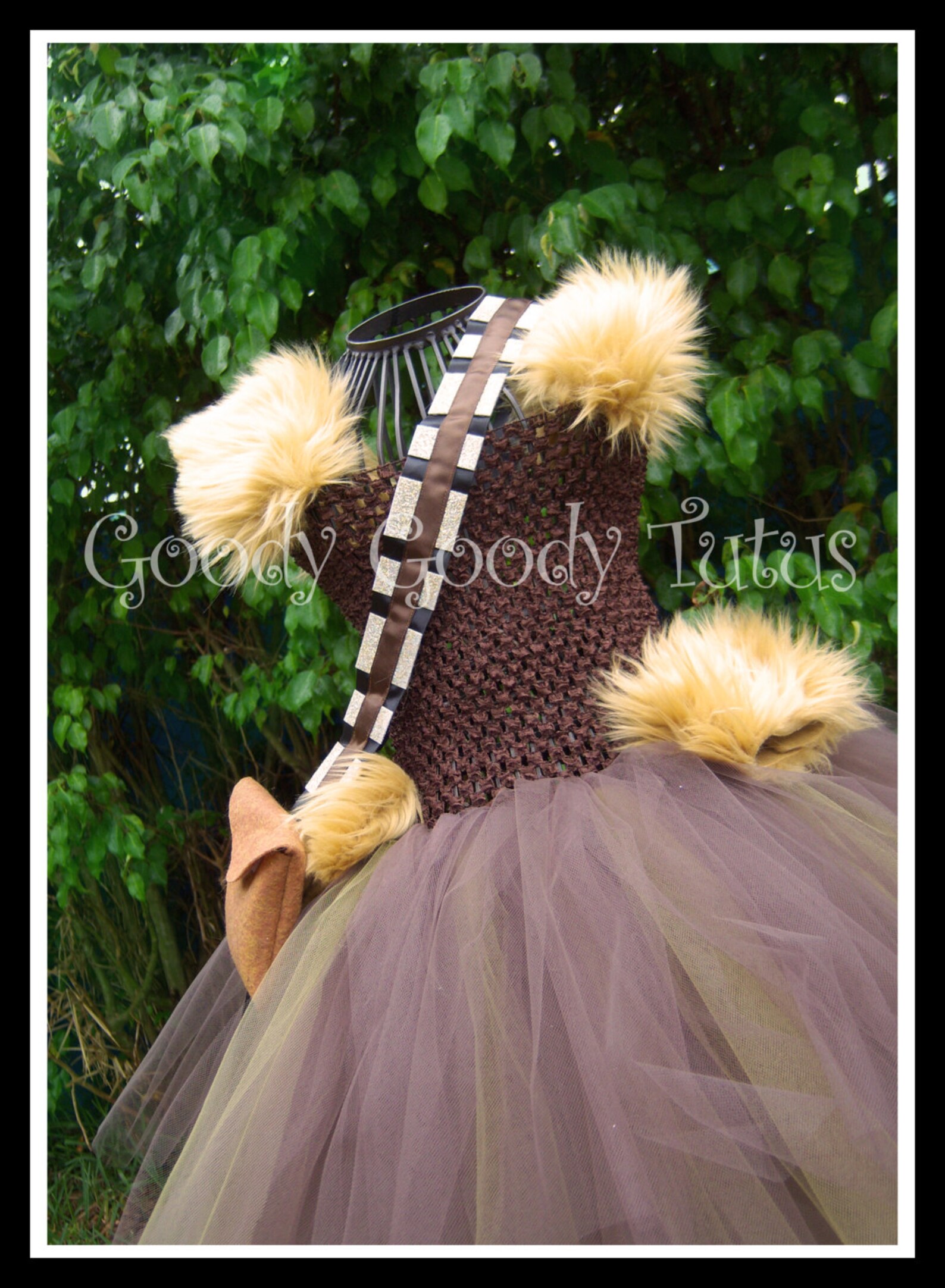 Cheweys Tutu Chewbacca Inspired Tutu Dress With Sash And Etsy
