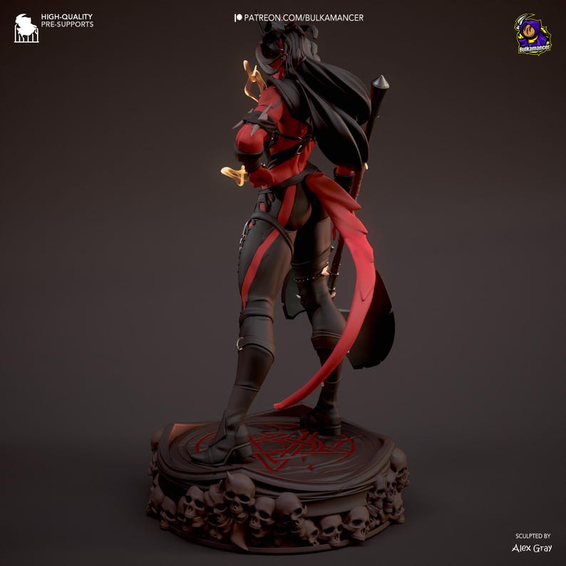 Karlach Resin Model Kit - 3D Printed Gaming Fan Art | Unpainted ...