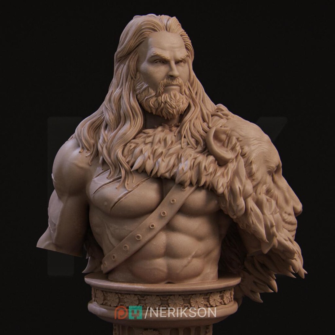 Heracles Figure 3D Printed Resin Statue High Detail Unpainted Sculpture ...