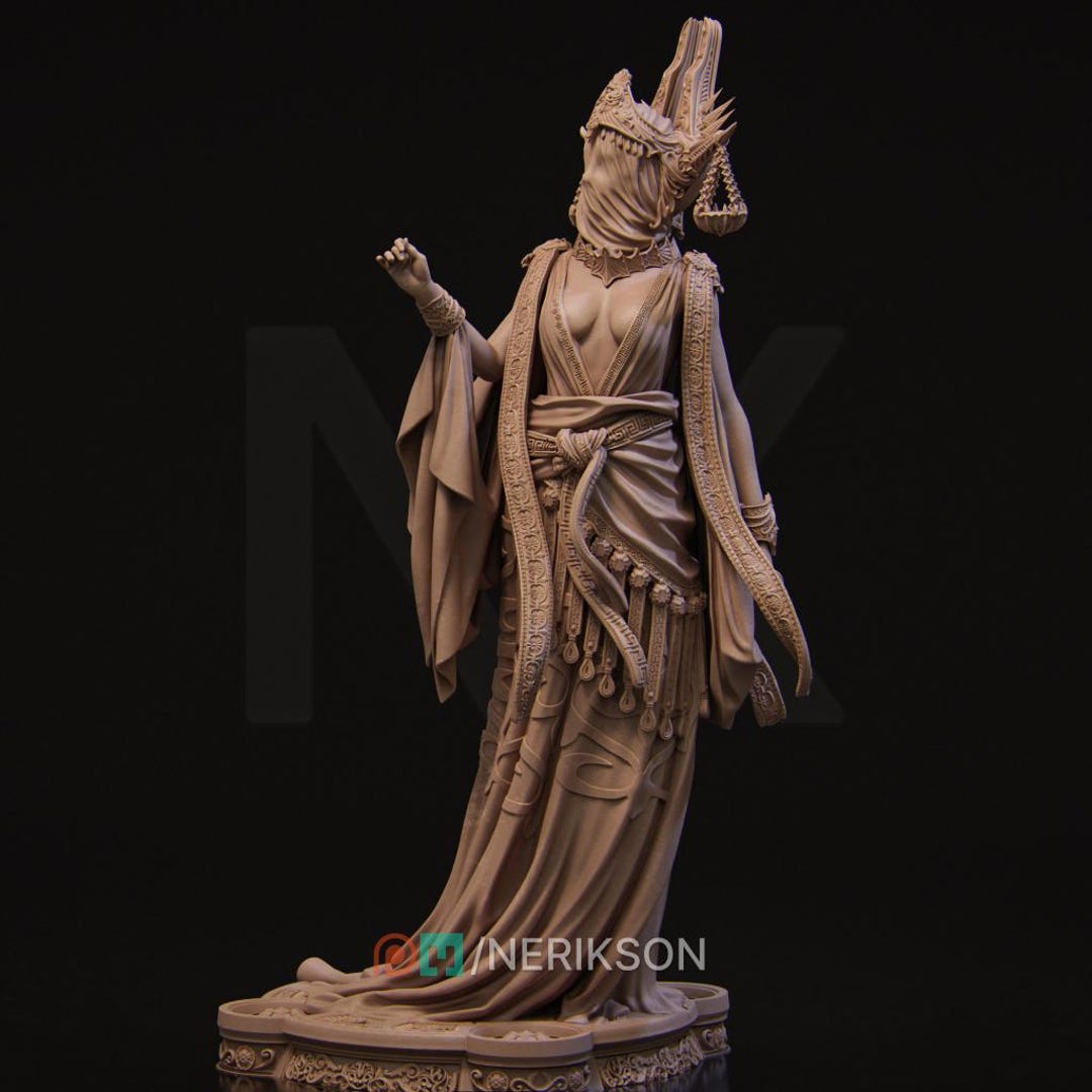 Atropos Model 3D Printed Resin Statue High Detail Unpainted Sculpture ...