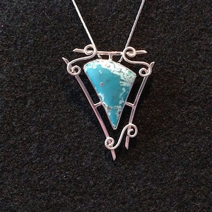 Fox Mine Turquoise Pendant - Etsy