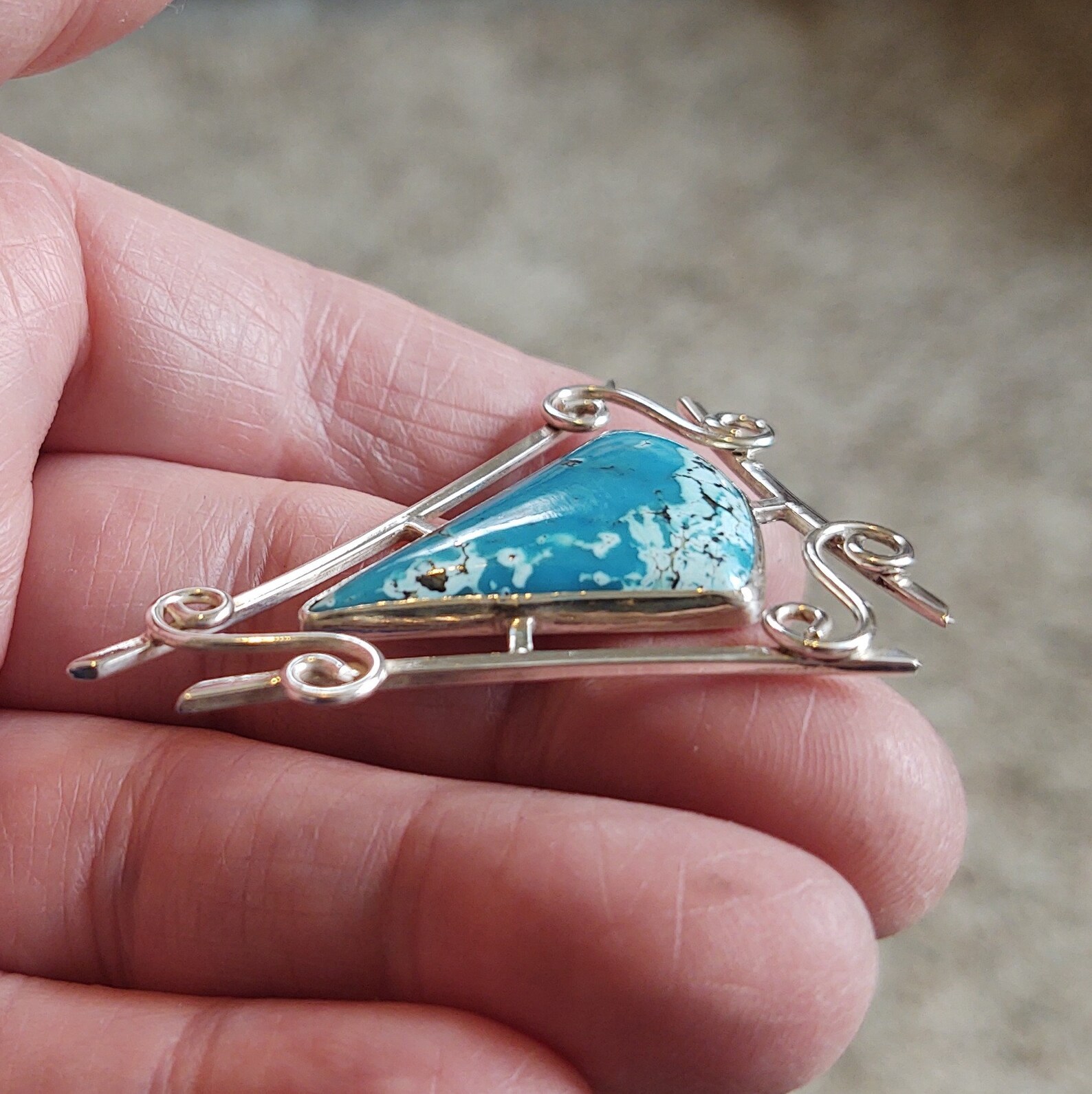 Fox Mine Turquoise Pendant - Etsy