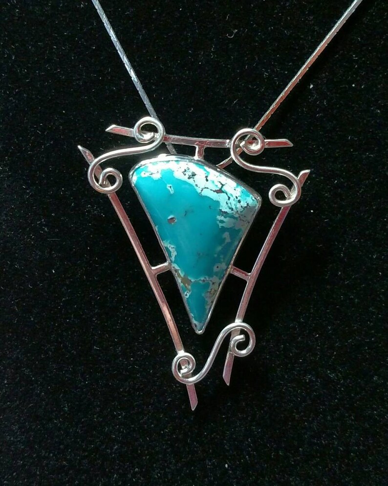 Fox Mine Turquoise Pendant - Etsy
