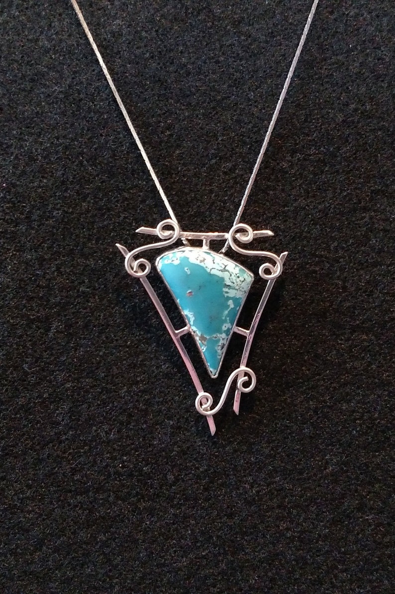 Fox Mine Turquoise Pendant - Etsy