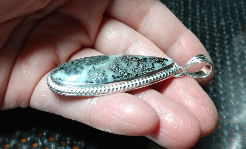 Rare Michigan Snowflake Mohawkite Pendant - Etsy