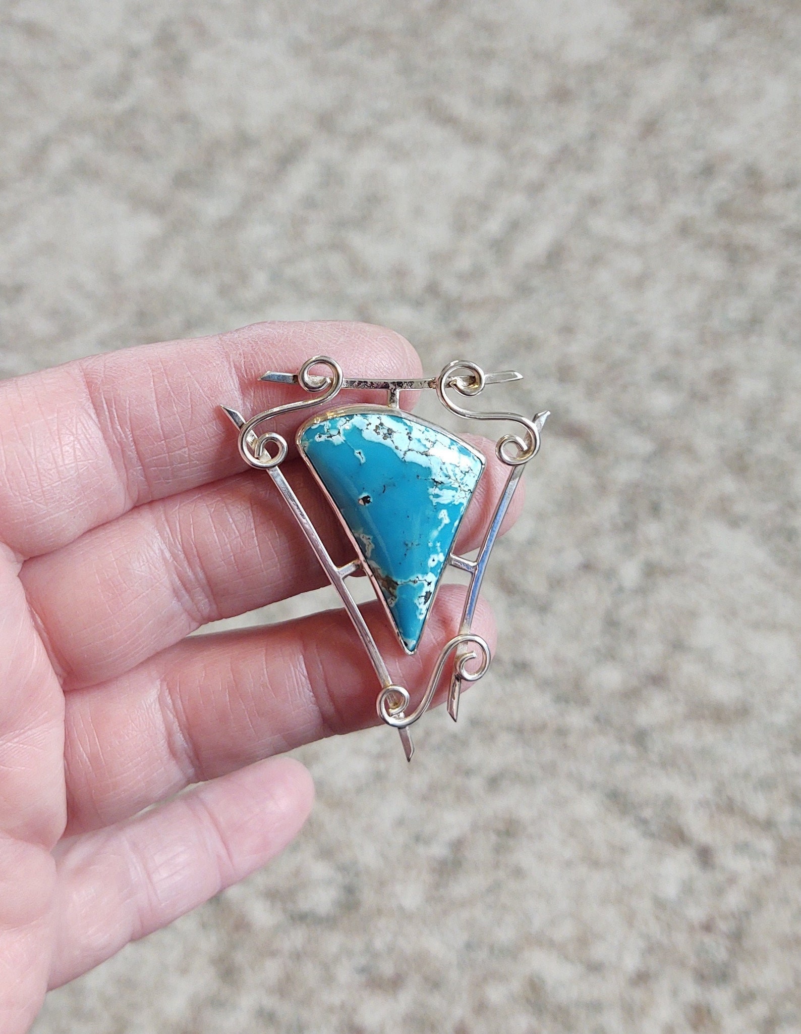 Fox Mine Turquoise Pendant - Etsy