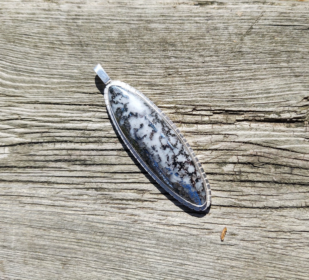 Rare Michigan Snowflake Mohawkite Pendant - Etsy