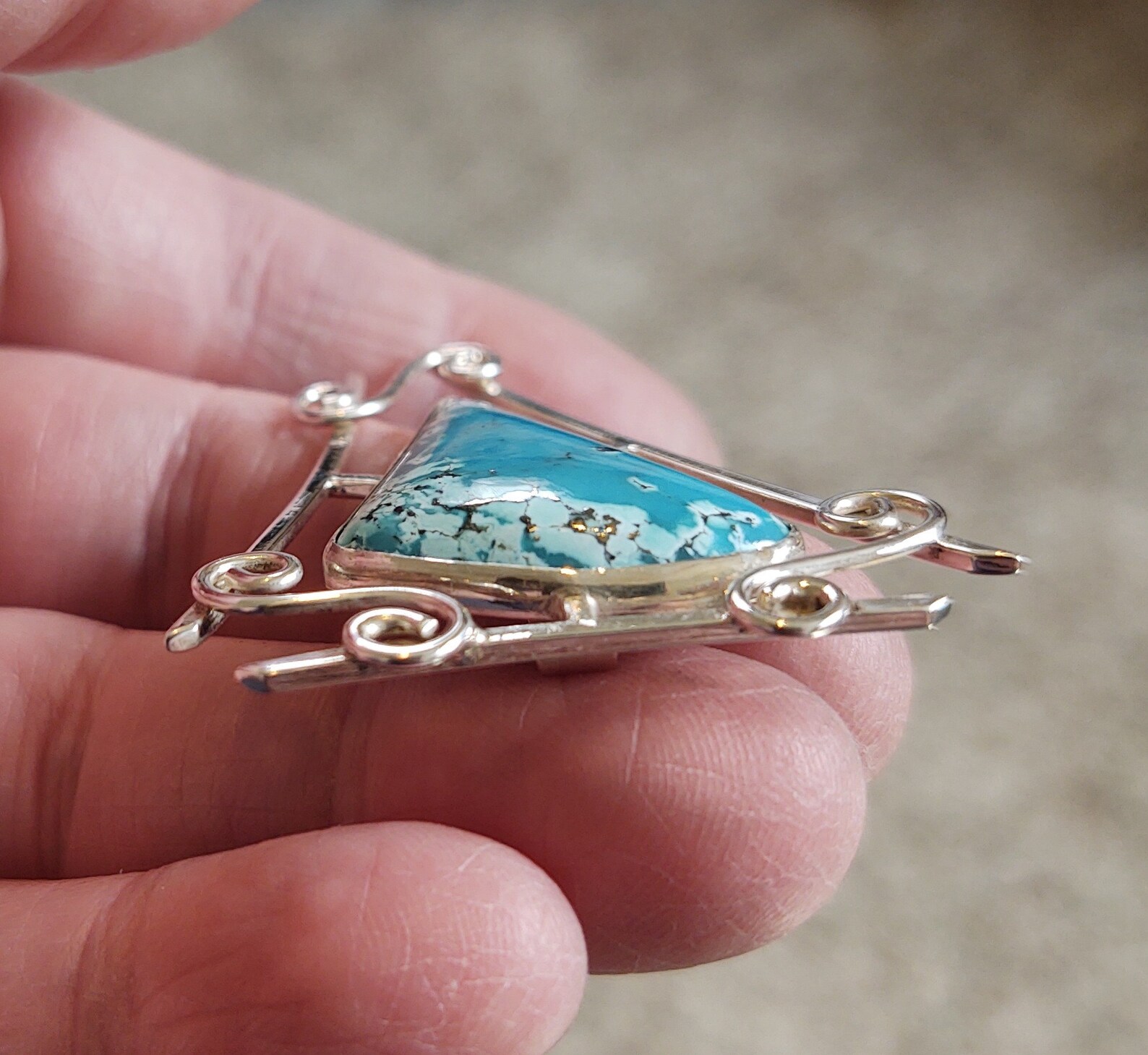 Fox Mine Turquoise Pendant - Etsy