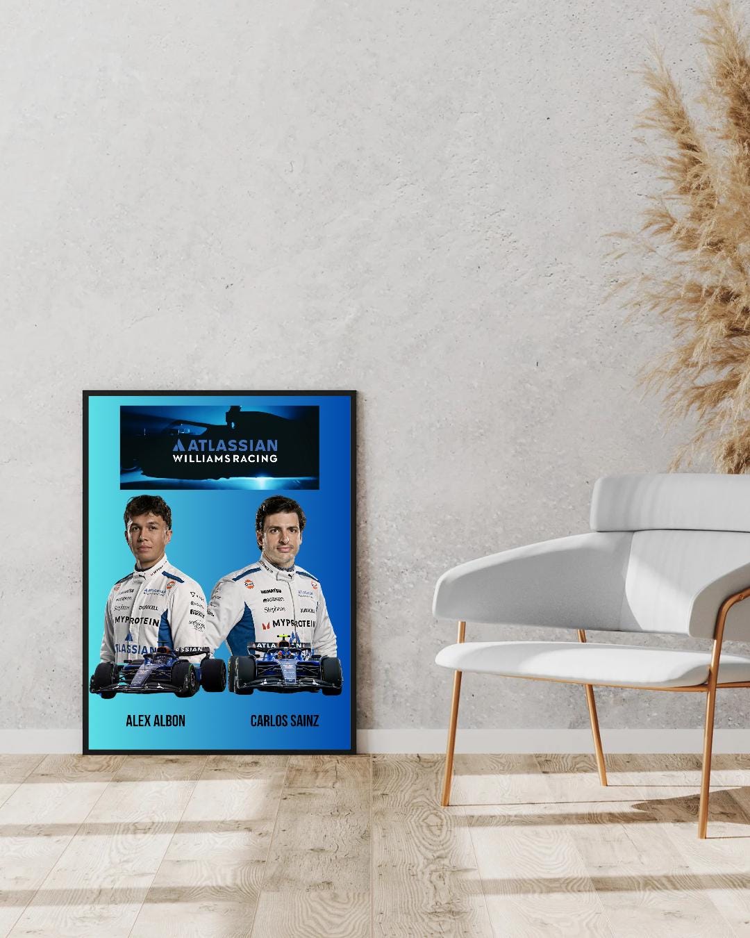 Williams F1 Team Poster – Digital Art Print of Williams Drivers ...