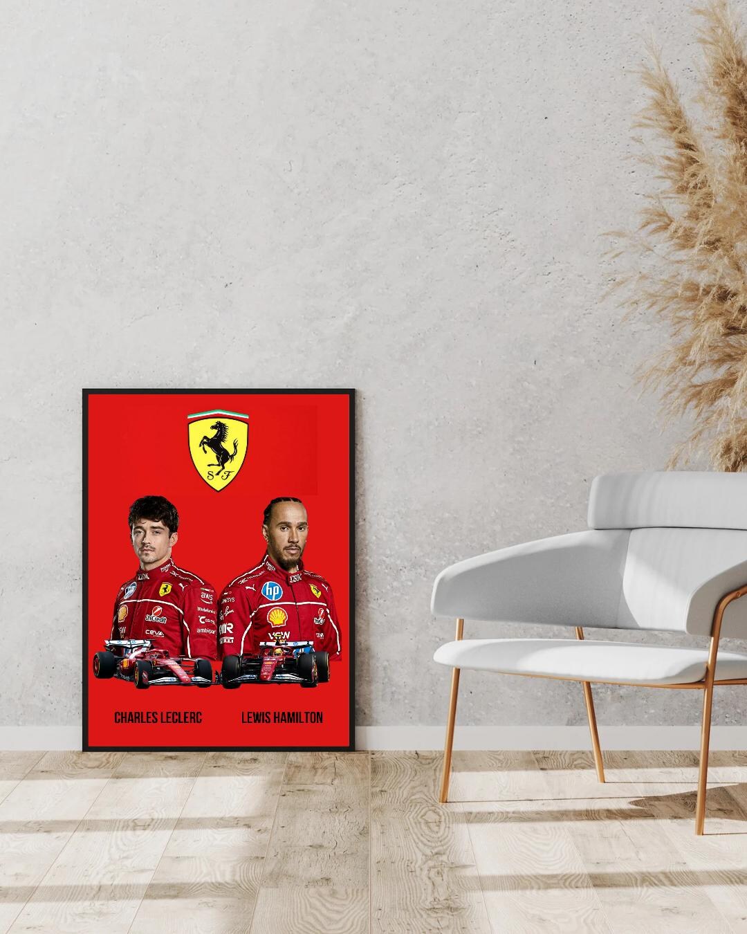 Ferrari F1 Team Poster – Digital Art Print of Ferrari Drivers – Instant ...