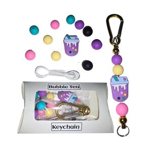 DIY Bubble Tea Keychain Kit – Create Your Own Cute Boba Charm! - Etsy