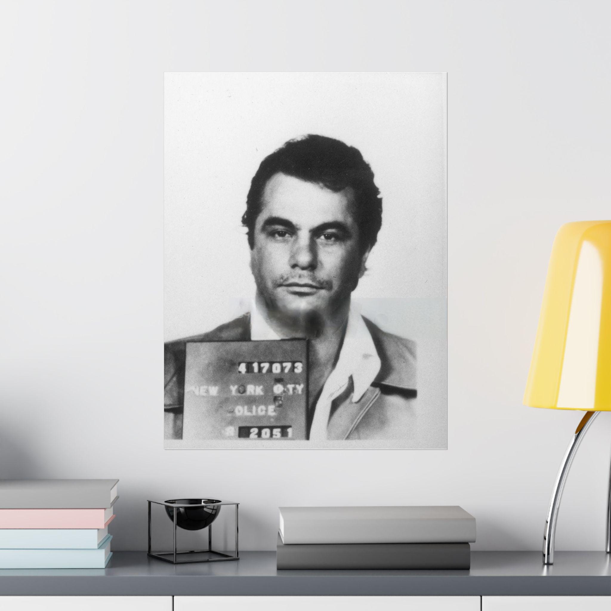 Young John Gotti Mugshot. John Gotti Poster . Mafia Poster . Mafia ...