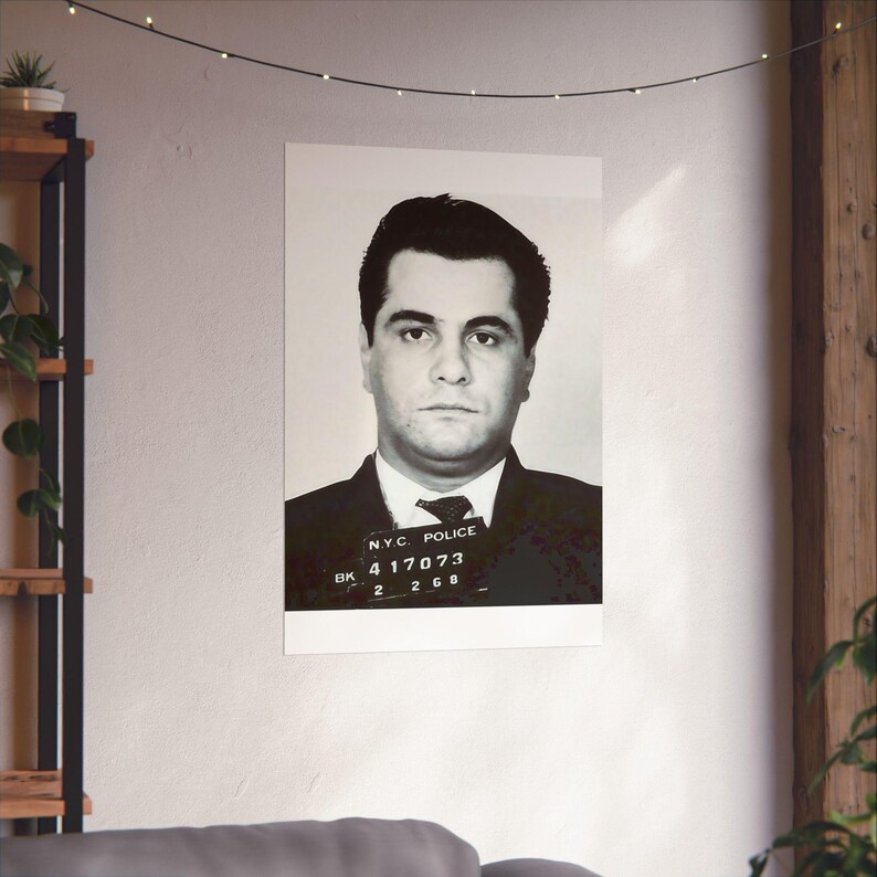 Mafia Mugshot . John Gotti Mugshot . Mafia Poster. Young John Gotti ...