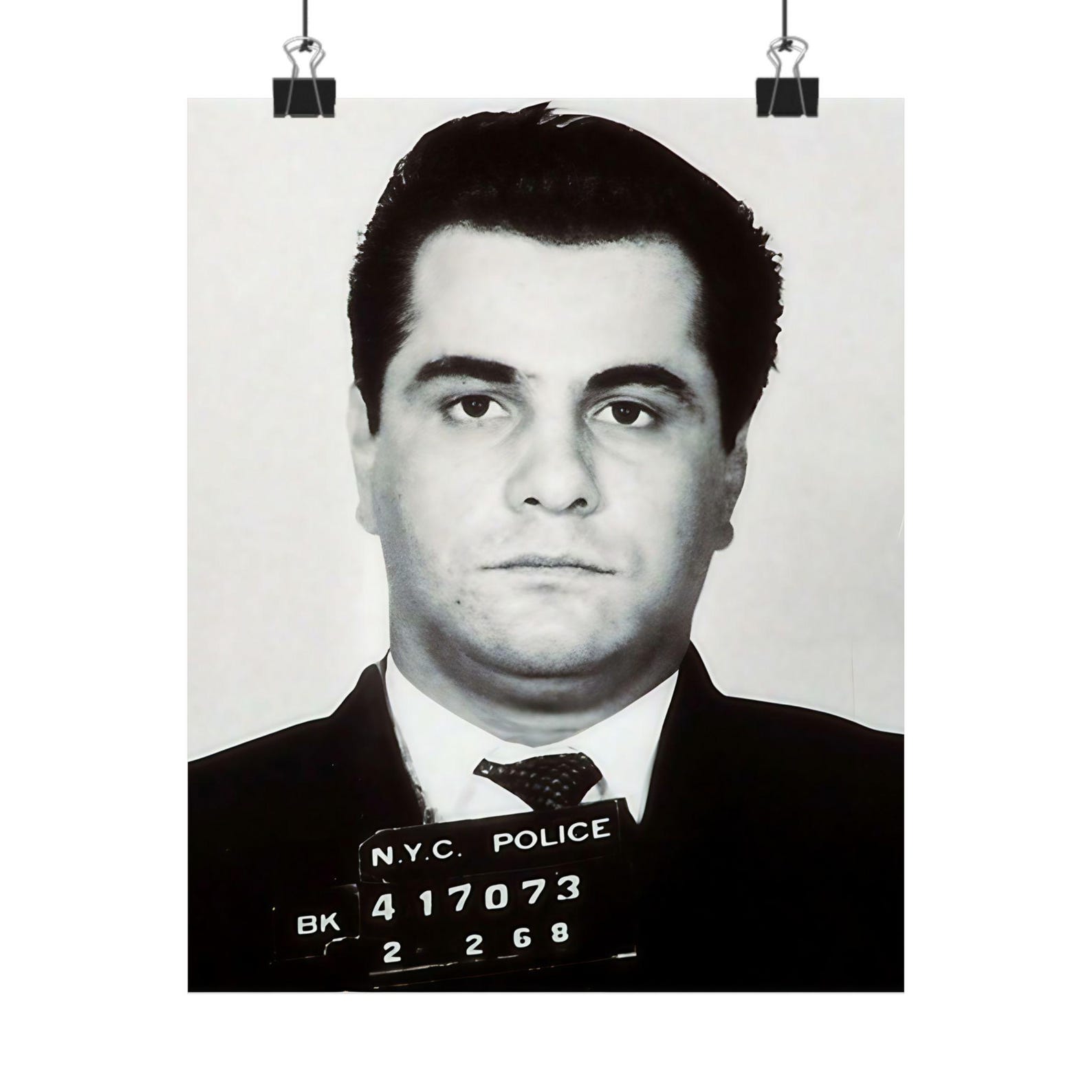 Mafia Mugshot . John Gotti Mugshot . Mafia Poster. Young John Gotti ...