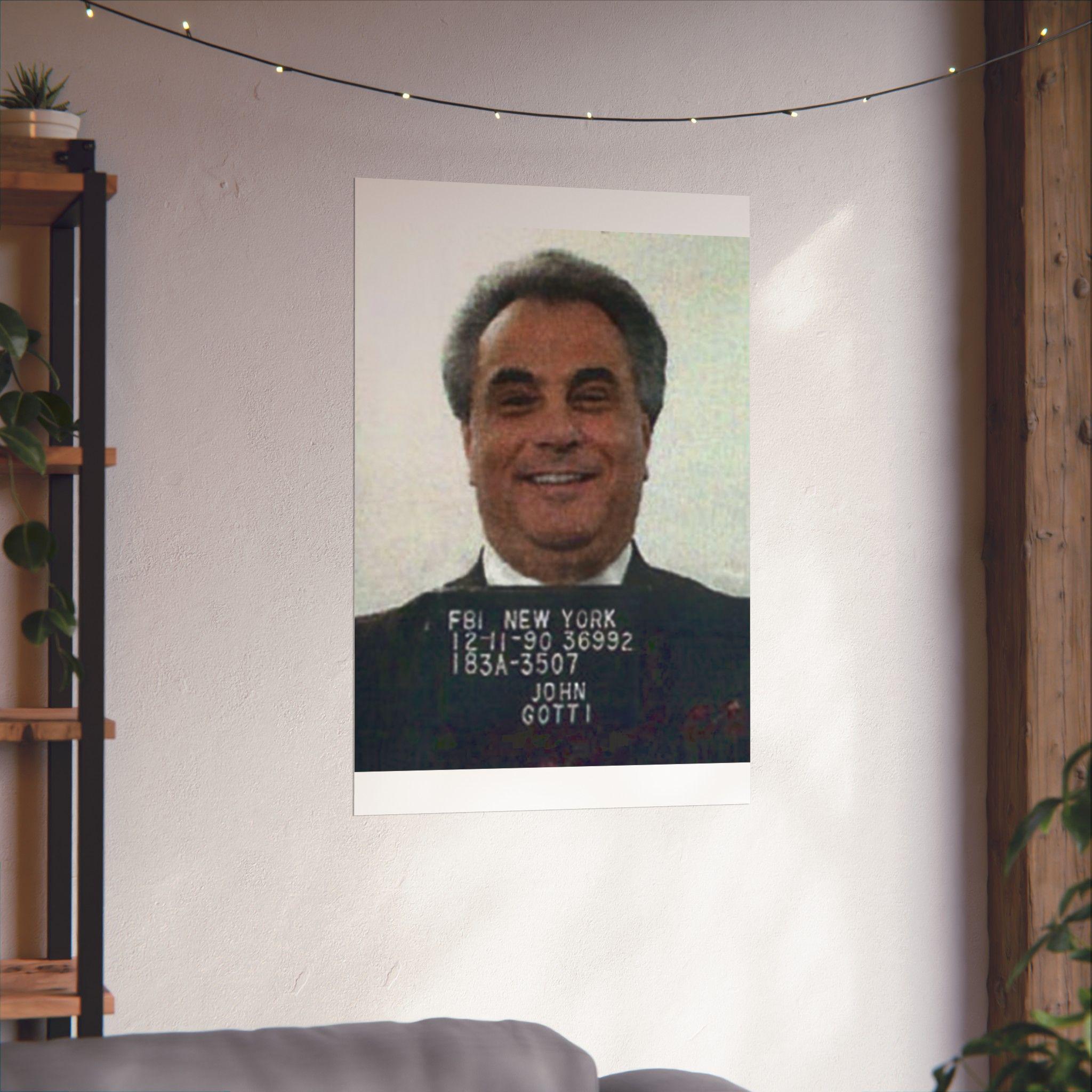 John Gotti Mugshot. Mafia Poster . Mafia Mugshot - Etsy