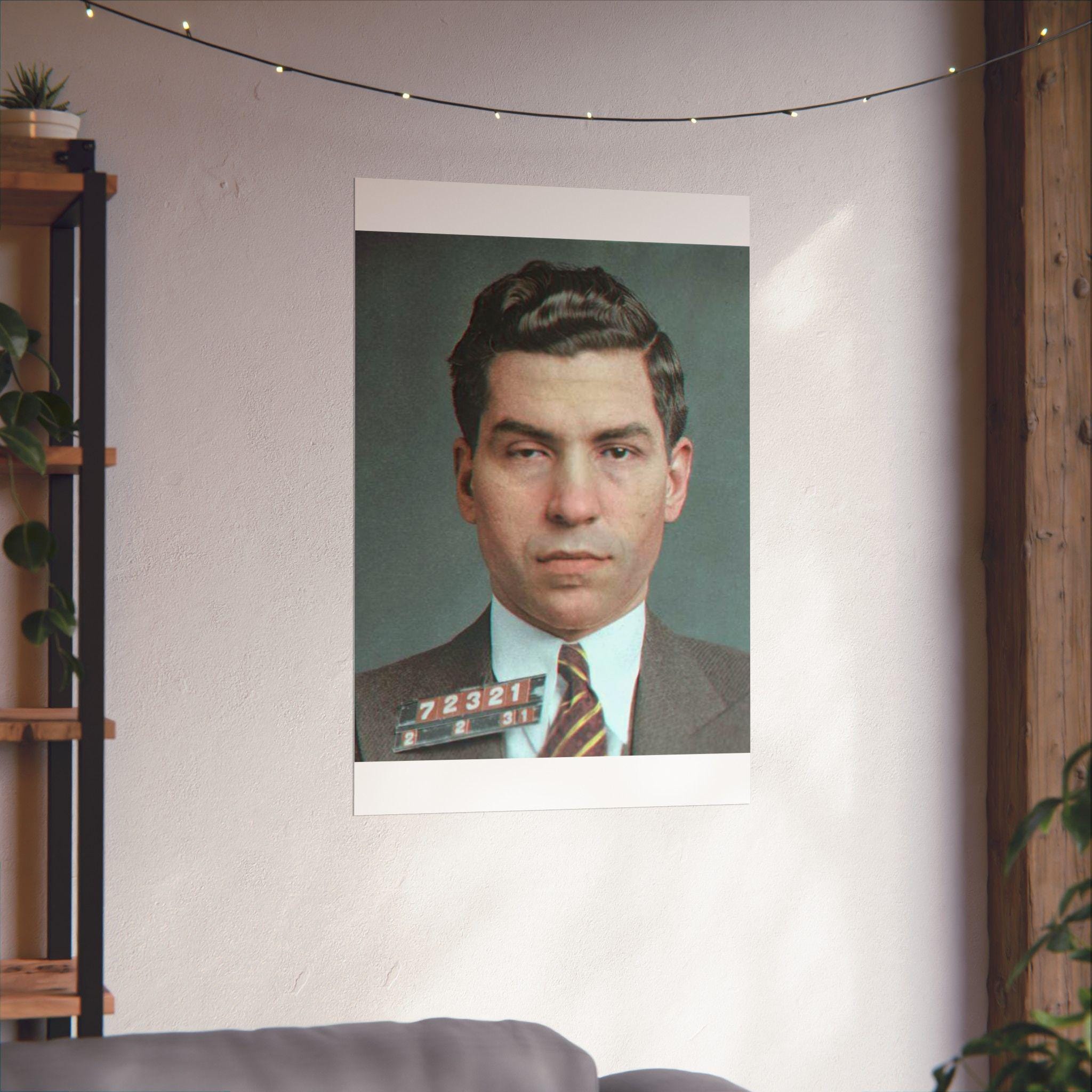 Mafia Poster. Lucky Luciano Mugshot. MOB Poster . - Etsy