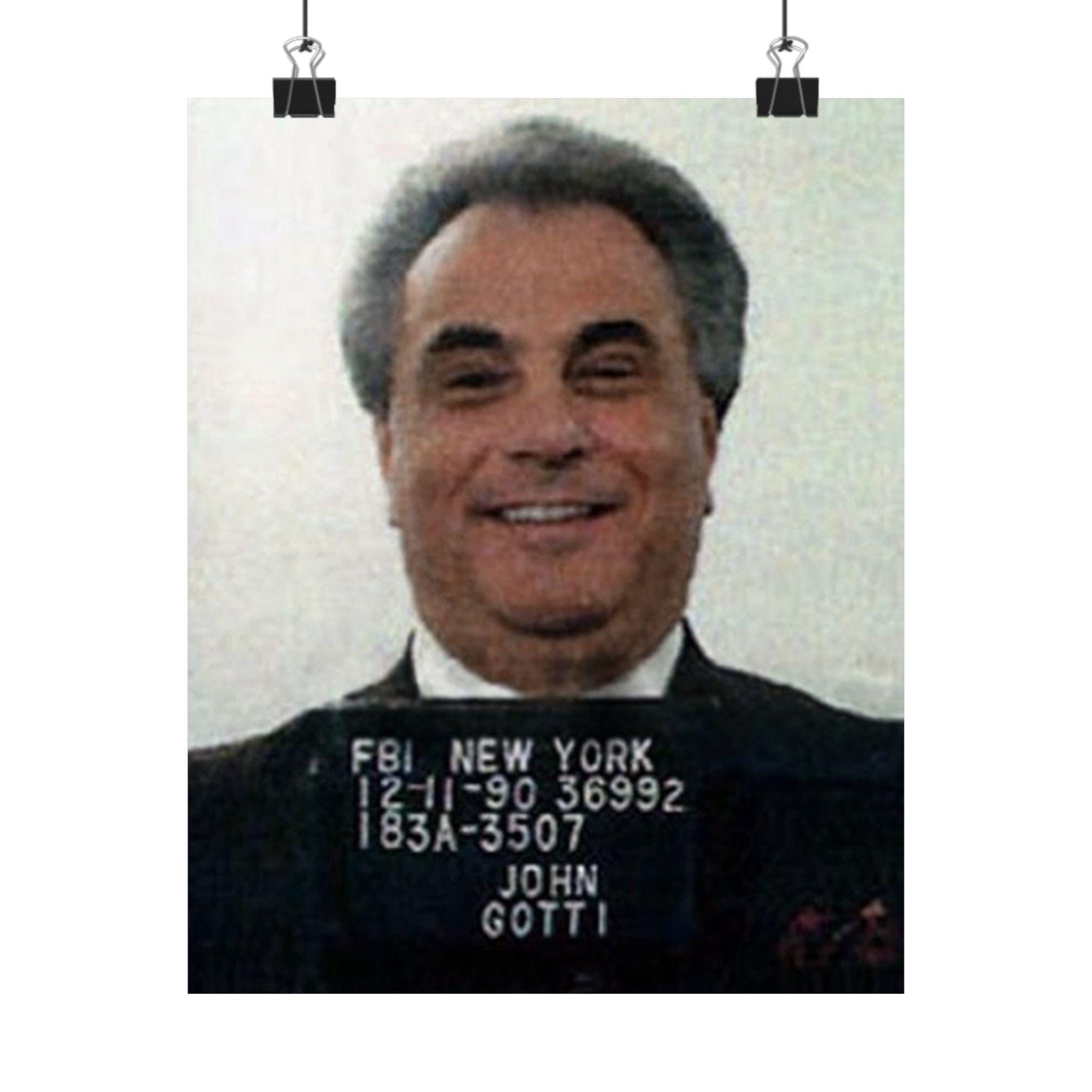 John Gotti Mugshot. Mafia Poster . Mafia Mugshot - Etsy